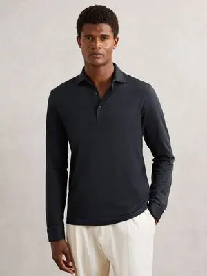 Men's Baby Long Sleeve Polos
