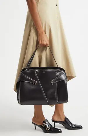 FERRAGAMO Medium Hug Multizip Shoulder Bag