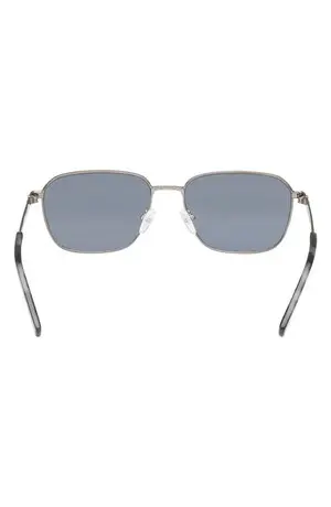 Abercrombie 56mm Round Sunglasses - Shiny Gunmetal/smoke Lens
