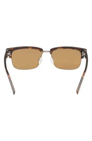Abercrombie 55mm Square Sunglasses - Dark Havana/brown Lens