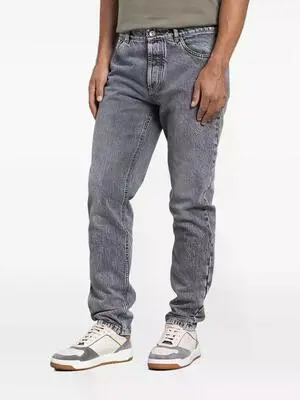 Brunello Cucinelli Embroidered-pocket Straight-leg Jeans