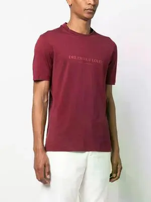 Brunello Cucinelli Slogan-print Cotton T-shirt