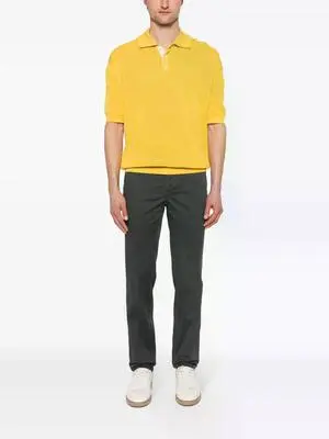 Brunello Cucinelli Logo-embroidered Straight-leg Trousers