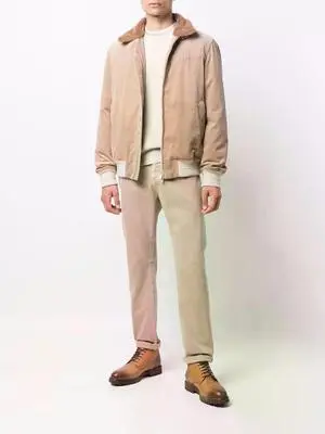 Brunello Cucinelli Embroidered Logo Straight Jeans
