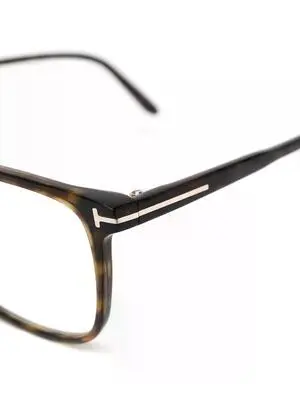 TOM FORD Round-frame Tortoiseshell Glasses