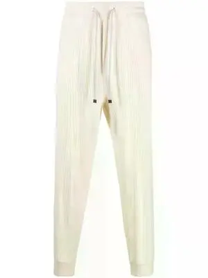 Brunello Cucinelli Cashmere Ribbed-knit Track Pants