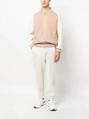 Brunello Cucinelli Cashmere Ribbed-knit Track Pants