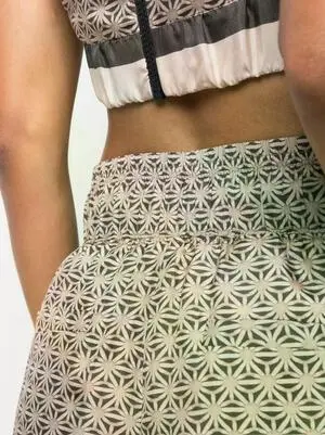 Brunello Cucinelli Printed Cropped Wide-leg Trousers
