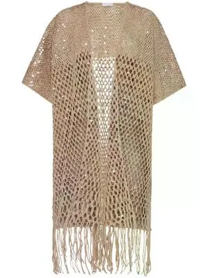 Brunello Cucinelli Macramé Cardigen-coat