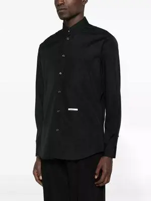 Dsquared2 Logo-detail Cotton Shirt - Black