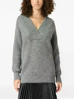 Malo Sequin-embellished V-neck Sweater