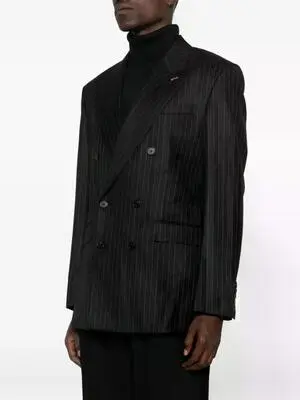Givenchy Stripe-pattern Double-breasted Blazer