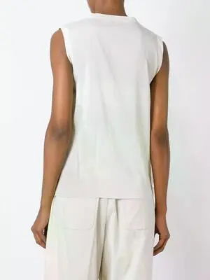 Brunello Cucinelli Petal Effect Sleeveless Top