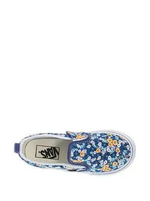 VANS Floral-print Slip-on Sneakers