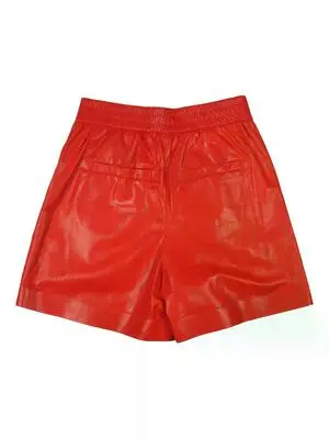Brunello Cucinelli Pleated Leather Shorts