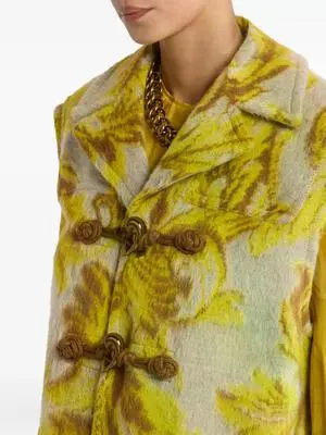 Etro Floral-jacquard Toggle Waistcoat