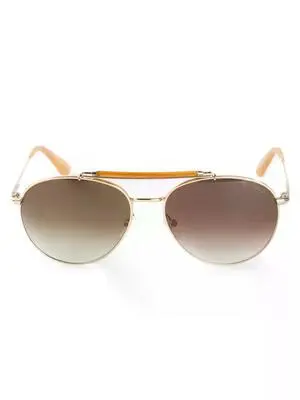 TOM FORD Colin Aviator Sunglasses - Metallic