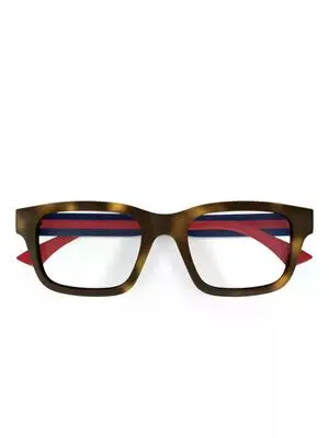 Gucci Rectangular-frame Glasses - Yellow