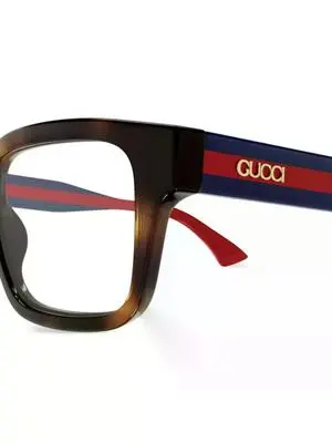 Gucci Rectangular-frame Glasses