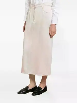 Brunello Cucinelli Pocket-detail Midi Skirt