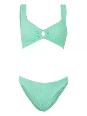 Hunza G Julia Textured Bikini - Green