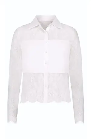 THE NOLI SHOP Vienna Lace Blouse - White