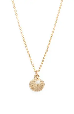 SET & STONES Shelly Pendant Necklace - Gold