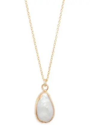 SET & STONES Carrie Baroque Pearl Pendant Necklace - Gold