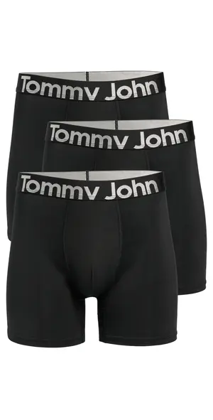 Tommy John 360 Sport 6 Boxer Brief 3-pack - Black