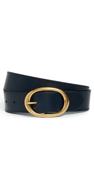 TWP Wide Cowhide Belt - Midnight