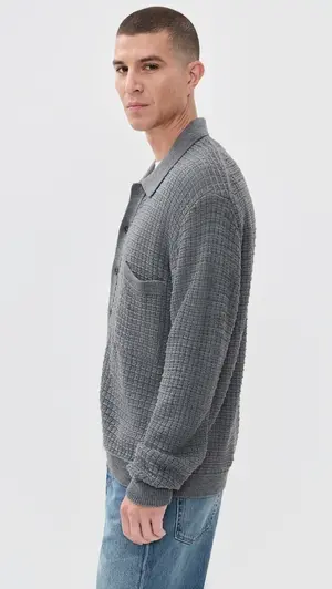Universal Works Charlie Waffle Cardigan