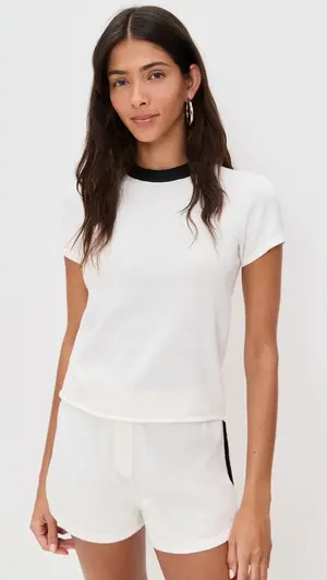 LE BOP Ringer Tee - White