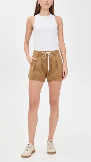 Blanknyc Pleated Twill Shorts