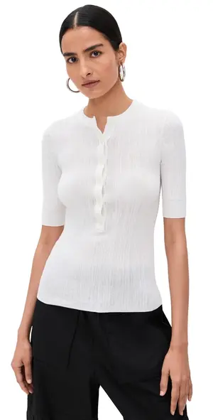 Casual Ribbed Blouses