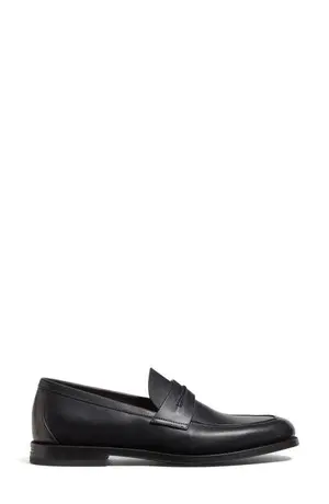 Zegna Leather Driving Loafer