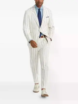 Brunello Cucinelli Pinstripe-print Linen Suit