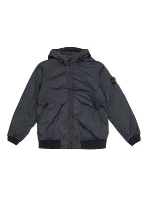 Stone Island Compass Patch Zip-up Hooded Jacket