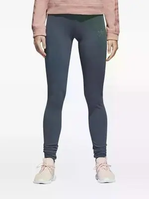 Adidas Logo-embellished Leggings - Blue