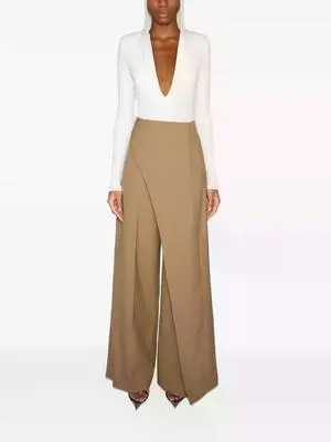 MUGLER Pleated Wrap Trousers