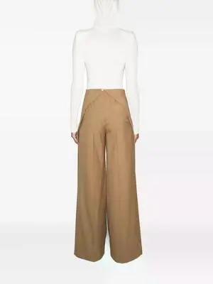 MUGLER Pleated Wrap Trousers