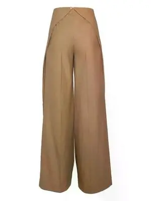 MUGLER Pleated Wrap Trousers