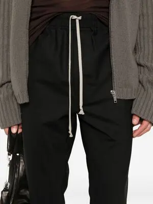 Rick Owens Trousers With Drawstring Fastening - Black