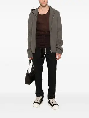 Rick Owens Trousers With Drawstring Fastening - Black