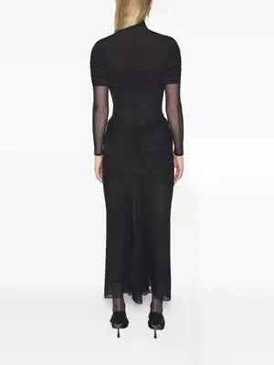 MUGLER High-neck Gown With Draped Detailing
