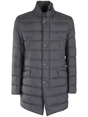 Herno Grey Coats For Men