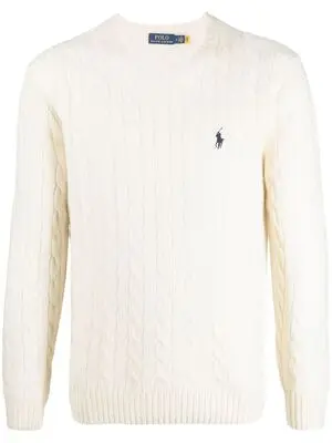 Ralph Lauren Crew Neck Sweater White