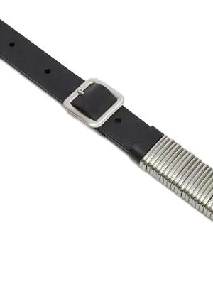 JIL SANDER Leather Metal-ring Belt