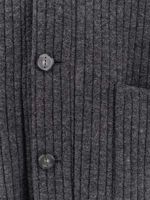 HEVO Cimino Virgin Wool Cardigan - Grey