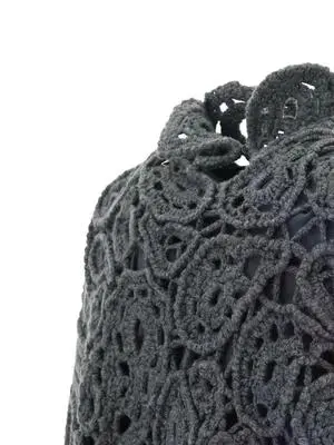 Brunello Cucinelli Crochet-lace High-neck Sweater
