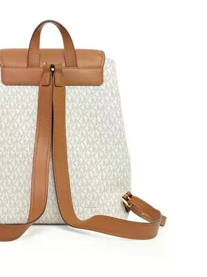 Michael Kors Monogram Flap Backpack